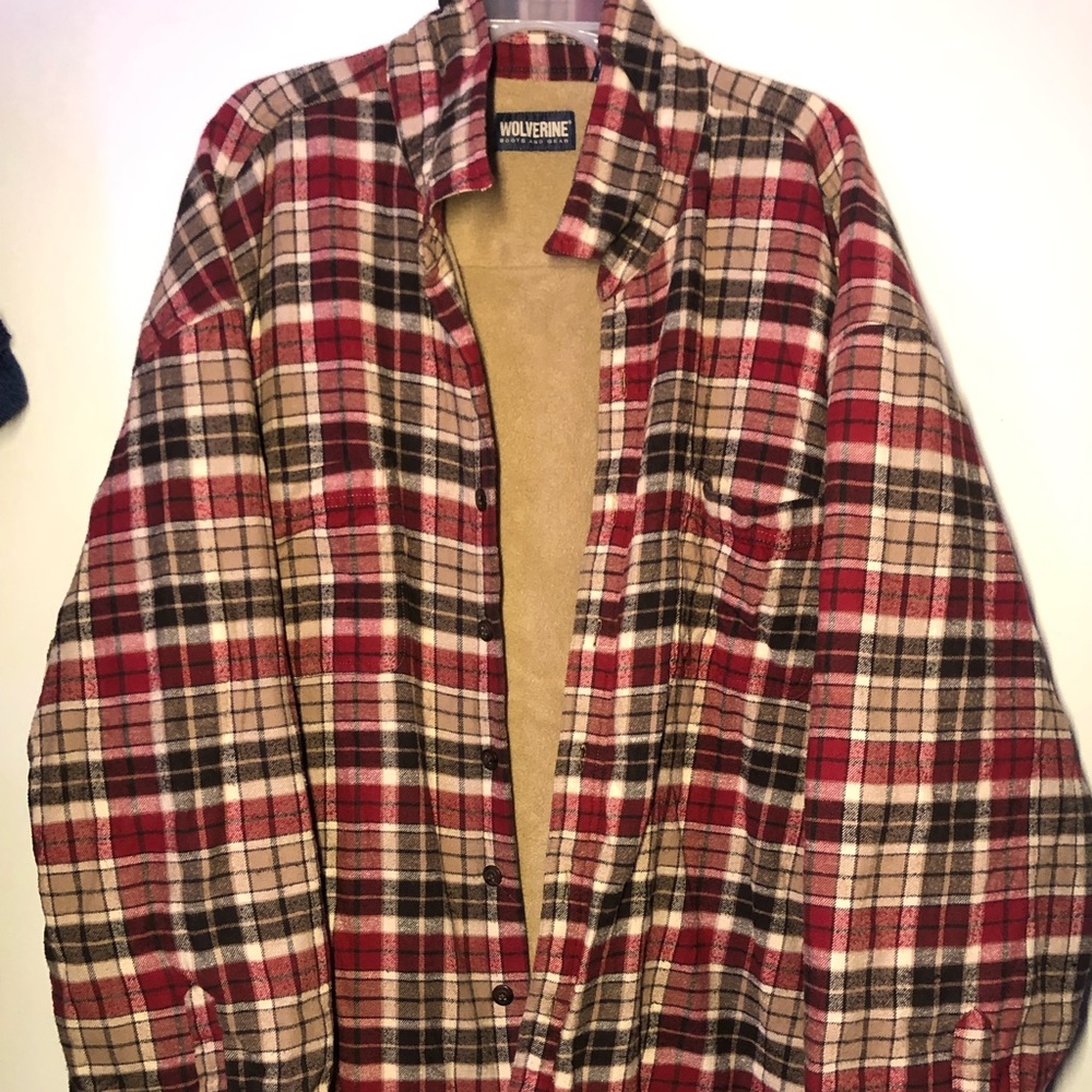 Wolverine Sherpa Lined Flannel Shirt-Jacket - Gem